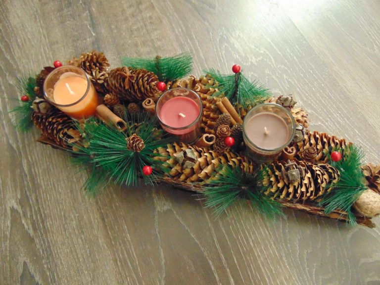 Riciclo creativo: come realizzare un magnifico centrotavola con le pigne